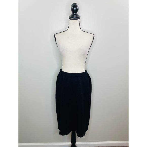Vintage | Skirts | Vintage Alnoral Al Spokavicius Black Knit Aline ...